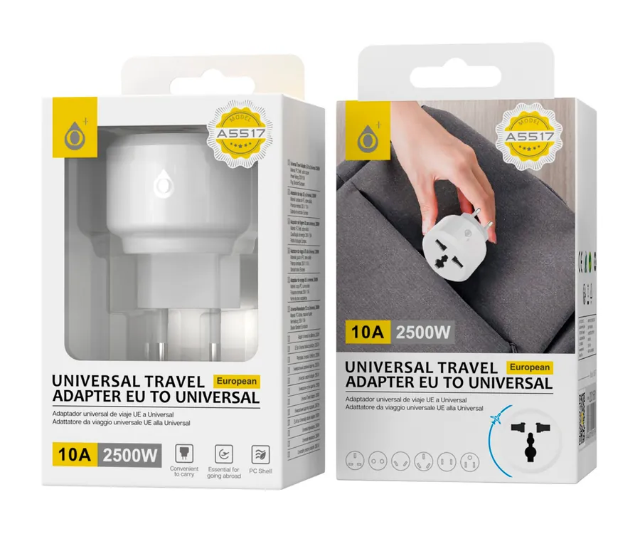 Adaptador universal enchufe viaje | Portugalessence.com